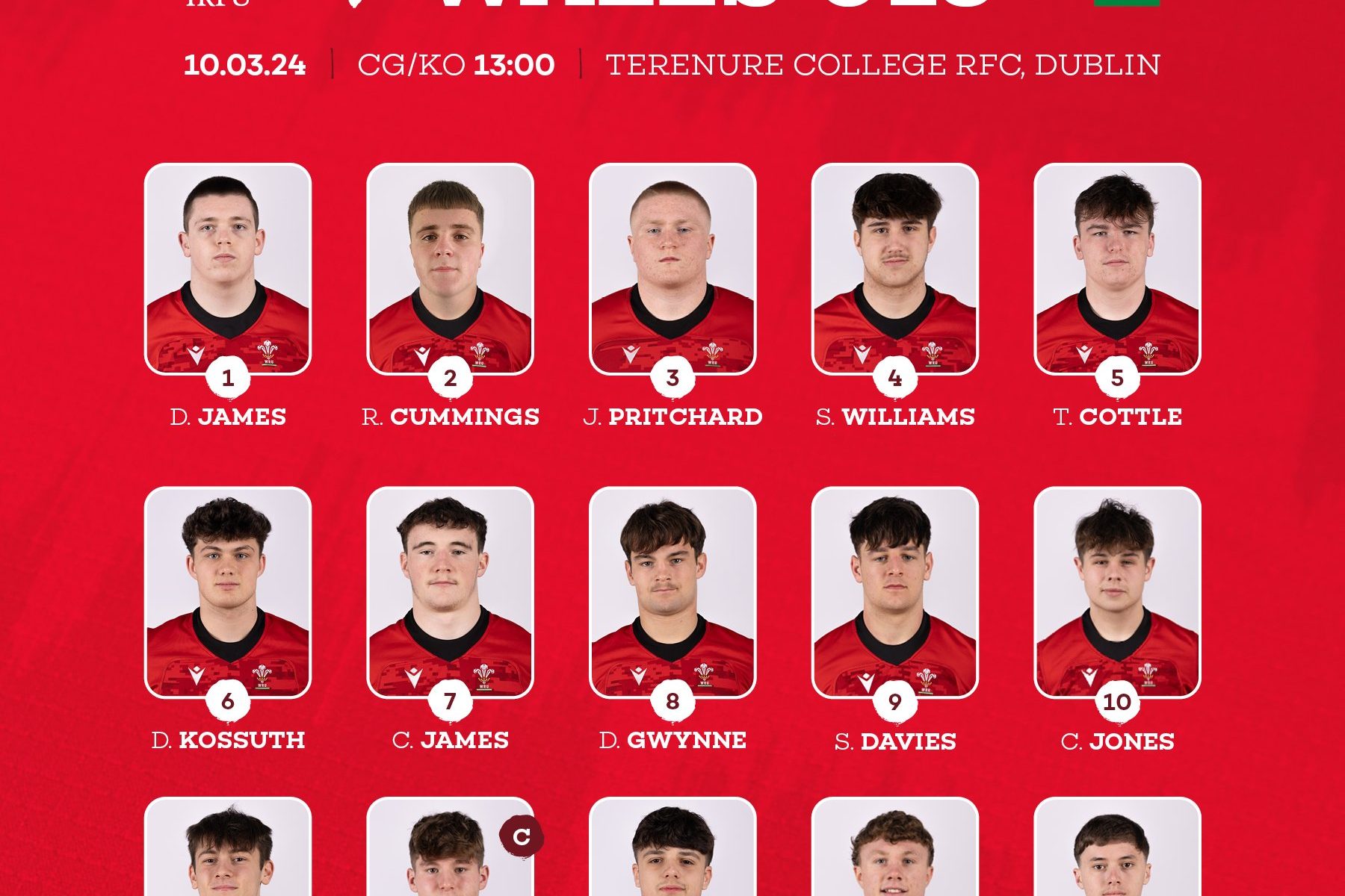 Jones in line for another U18’s appearance – CARMARTHEN QUINS ...