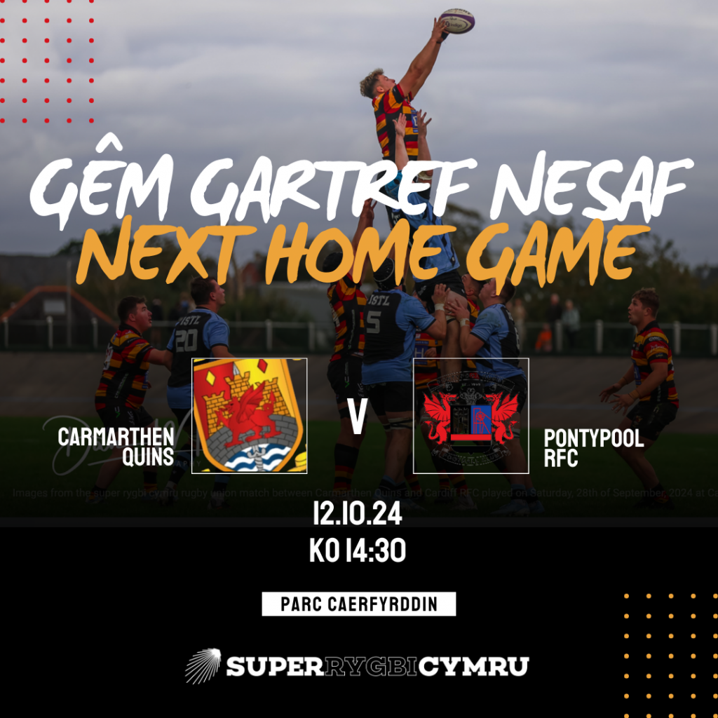 Next home game – CARMARTHEN QUINS : Official Website